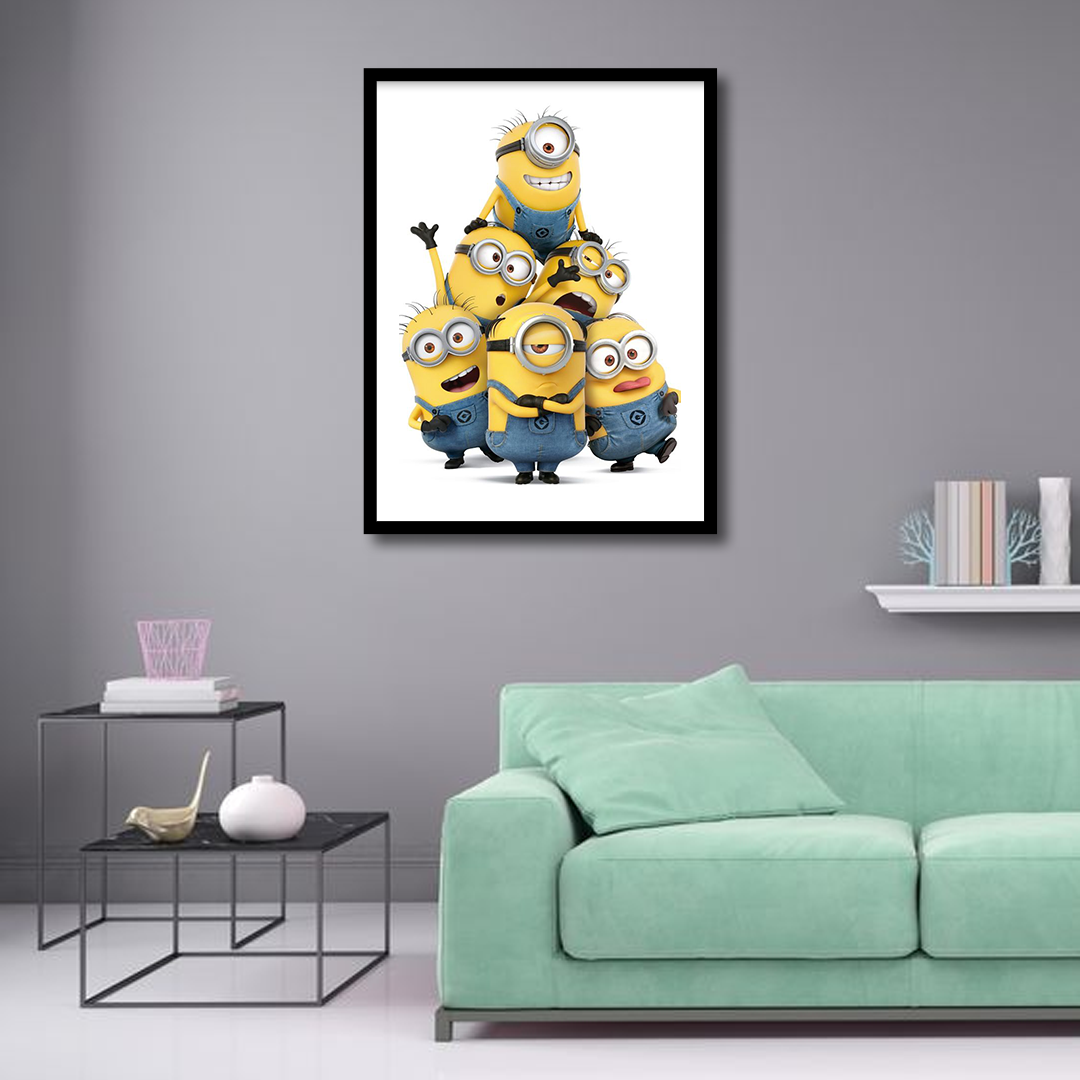 Minions Cartoon Canvas Frames | Wall Art — Portray | Improve Your Space